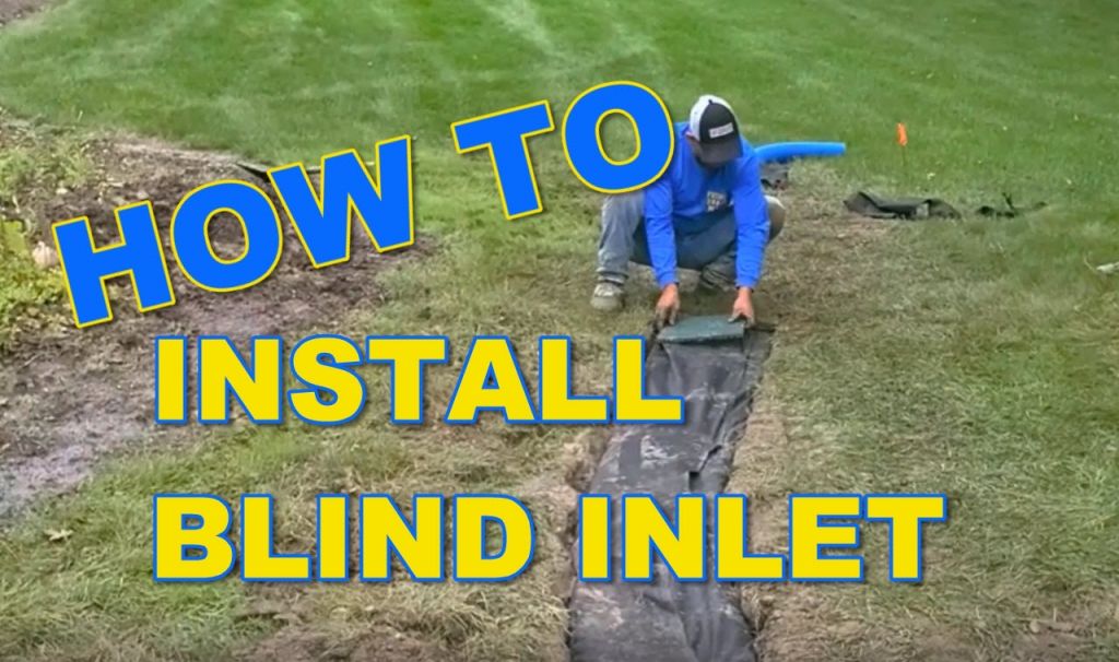 How to Install Blind Inlet for French Drain - French Drain Systems ...
