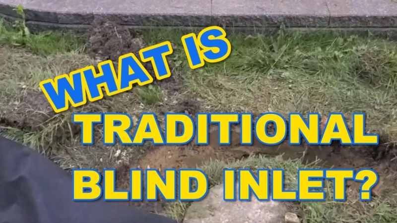 Blind Inlet for Yard Drainage - French Drain Systems | Curtain Drains ...
