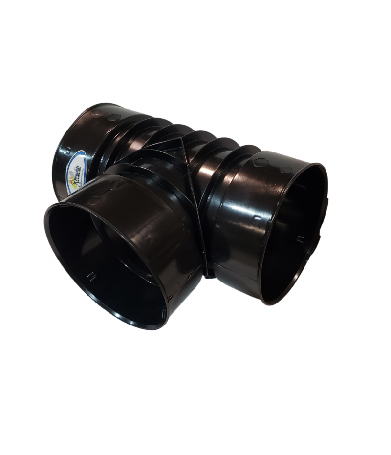 4 in. Corrugated External Drain Tile Tee20% off - French Drain Systems ...