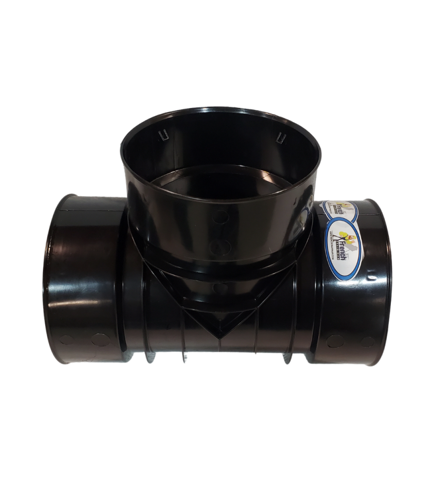 4 in. Corrugated External Drain Tile Tee20% off - French Drain Systems ...
