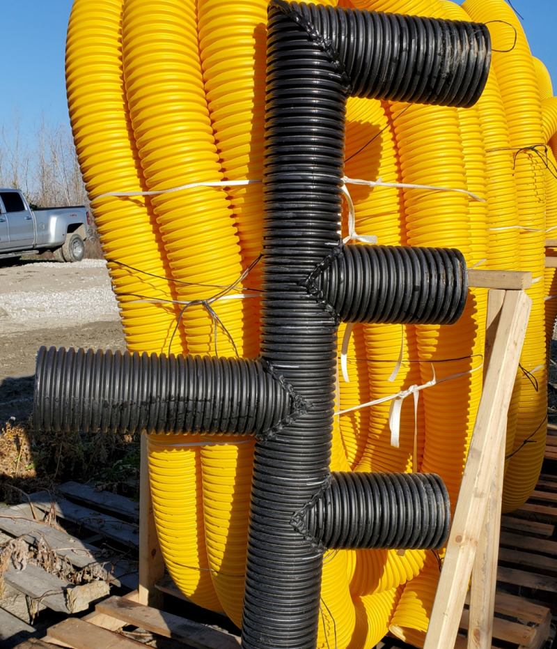 TORRENTIAL RAIN™ 4 in. High Octane® 8-Slot 4 in x 100 ft perforated pipe