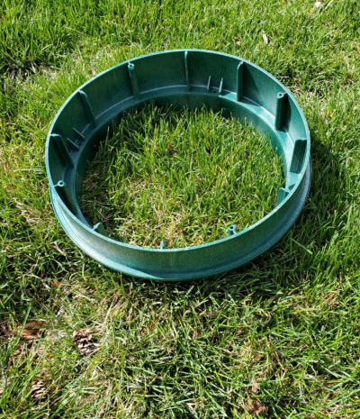 12 in. Round Septic Distribution Box or Drain Basin (Solid Cover ...