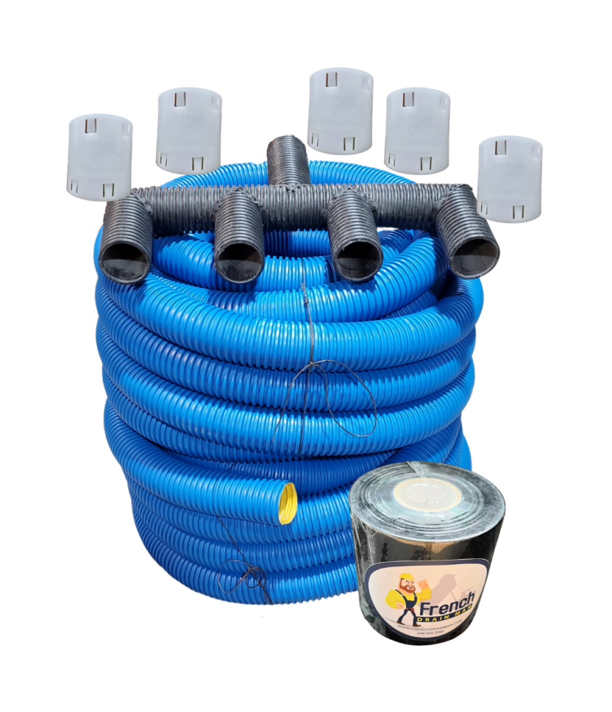 Large Leach Field Kit - 4" x 200' High Octane Knife Cut Pipe