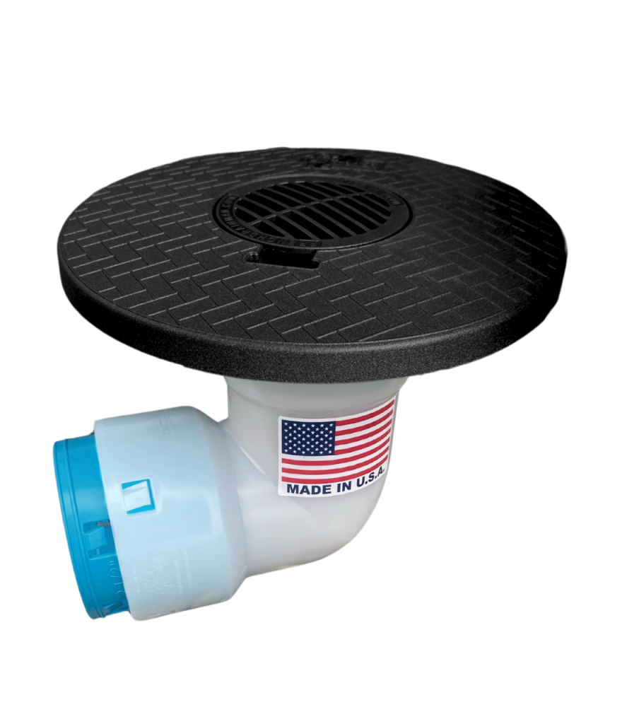 Pop-Up Emitter, Turf Plate & Grate - Connects to 3½ in. Corrugated