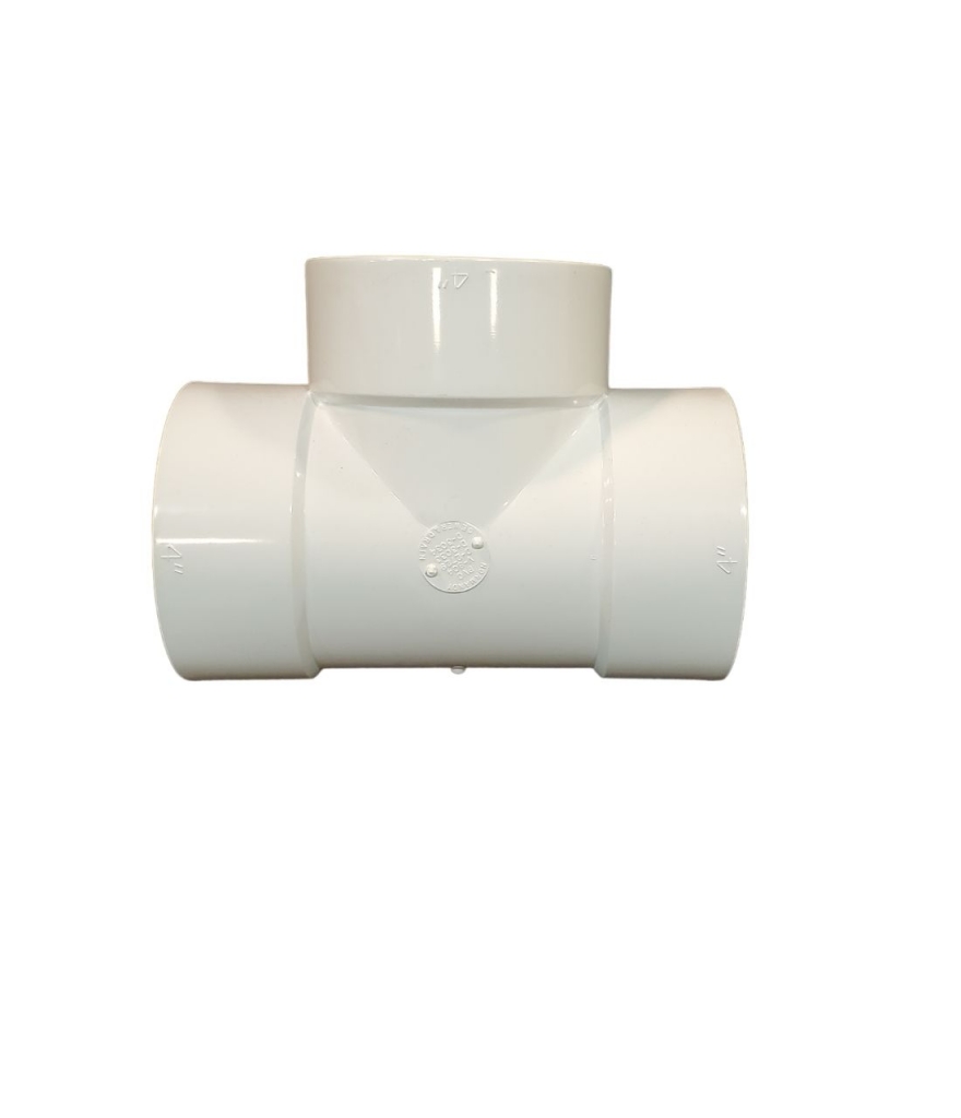 4 in. x 4 in. x 4 in. Tee Fitting (PVC SDR 35)Up to 20% off - French ...