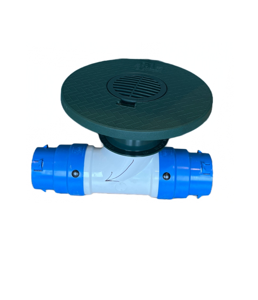 6 in. Catch Basin for Downspouts, Connects to 4 in Corrugated