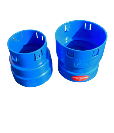 4 in. Corrugated to 4 in. PVC Coupler