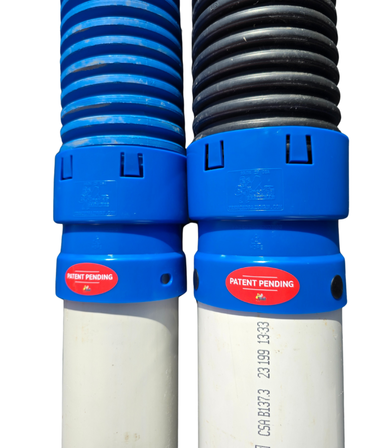 4 in. Corrugated to 4 in. PVC Coupler