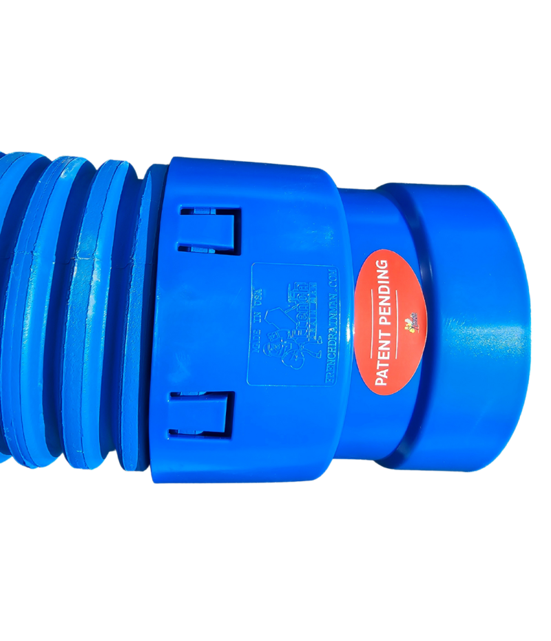 4 in. Corrugated to 4 in. PVC Coupler