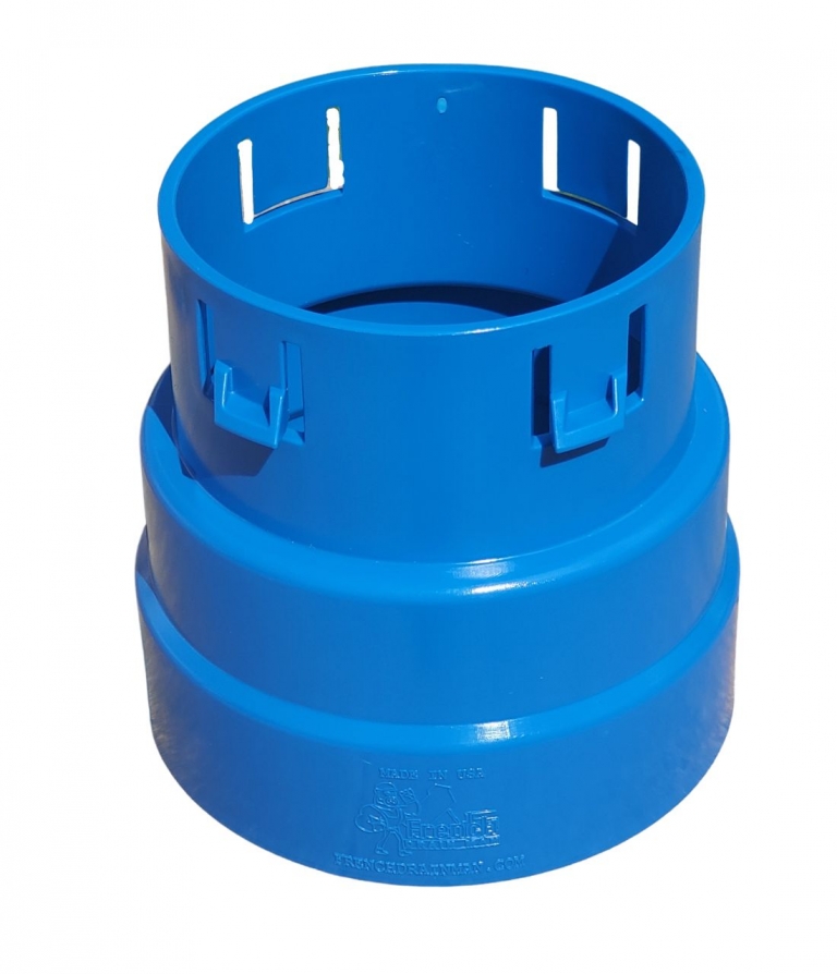 4 in. Corrugated to 4 in. PVC Coupler