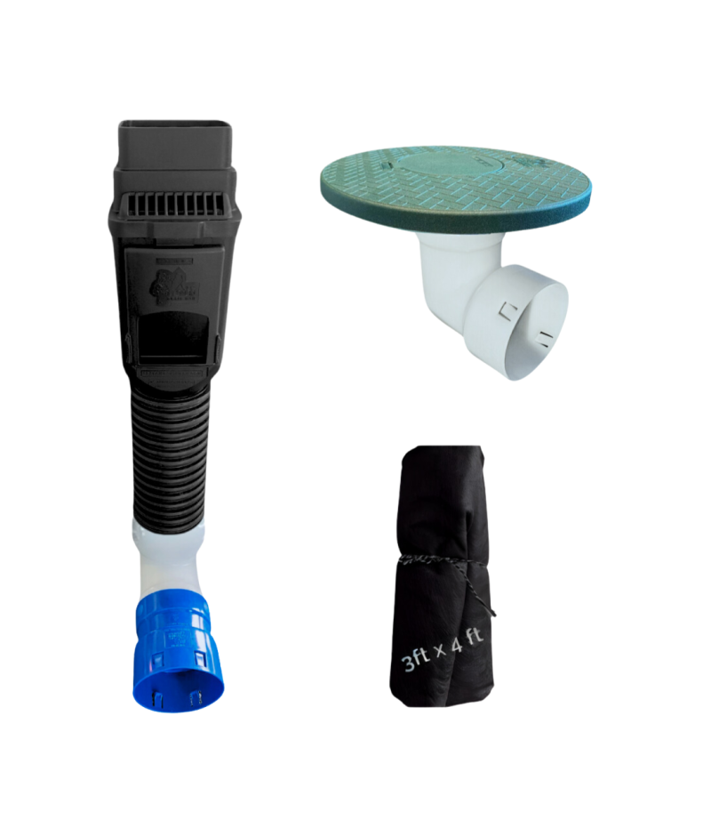 Downspout Cleanout and Leaf Filter Gutter Leaf Guard