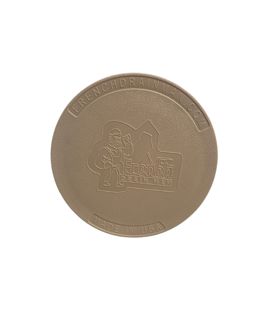 4" Solid Drain Plug for Cleanout, Corrugated Pipe, 100% HDPE