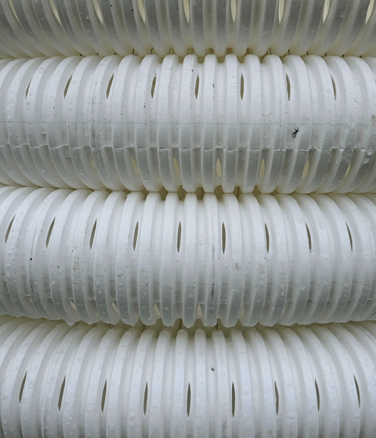 3 in. Perforated Pipe, Corrugated Drainage Pipe