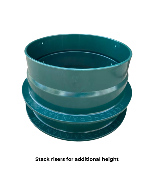 6 in. Catch Basin Riser - 1.5 in. Height, Stackable for More Height