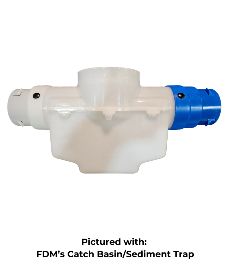 4 in Corrugated End Cap - Connects to 4 in Corrugated Pipe
