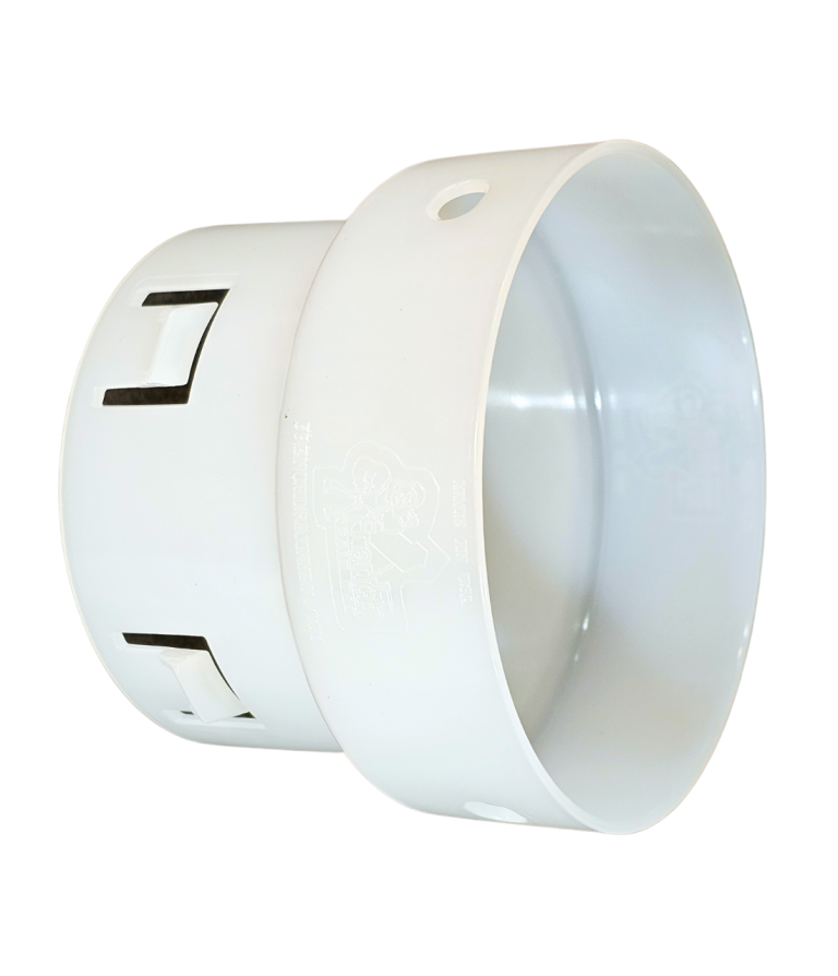 4 in Corrugated End Cap - Connects to 4 in Corrugated Pipe