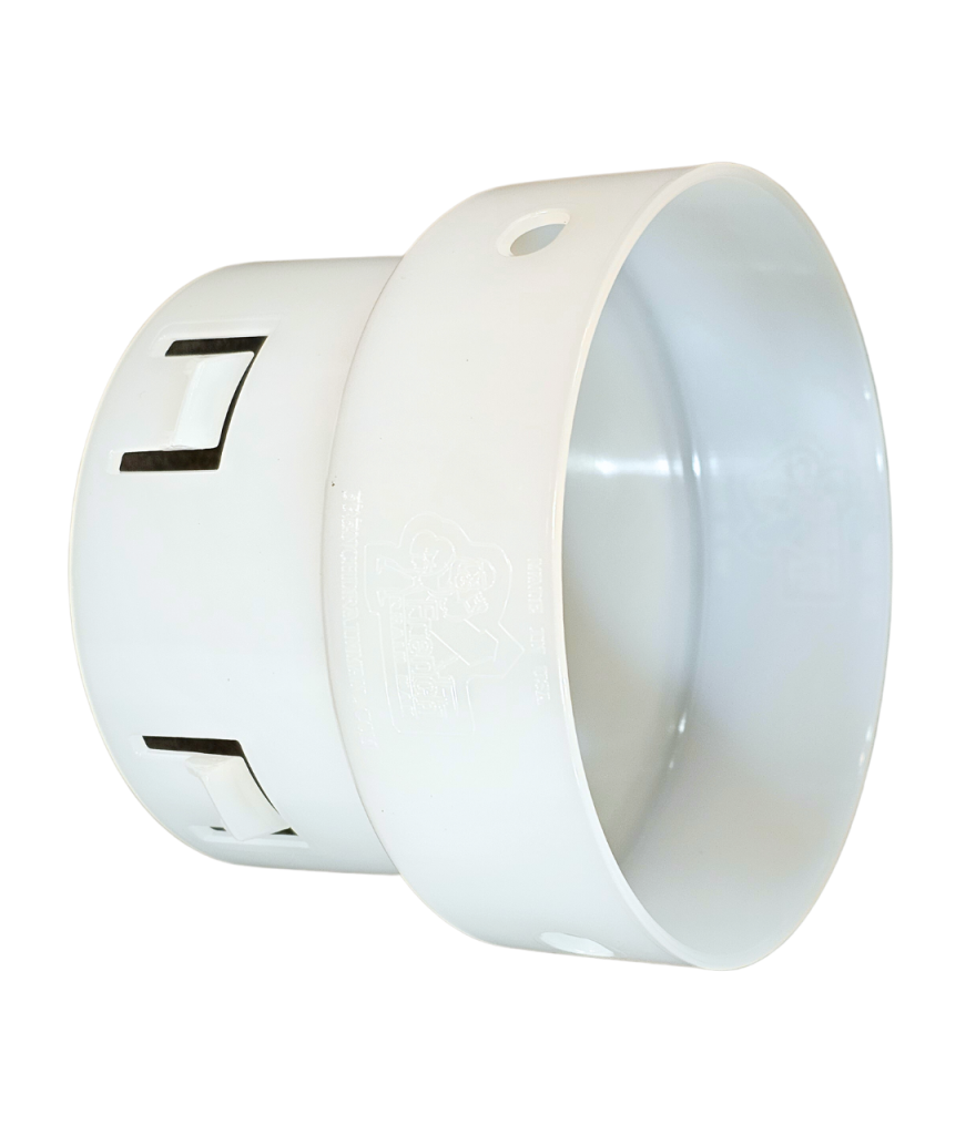 4 in Corrugated End Cap - Connects to 4 in Corrugated Pipe