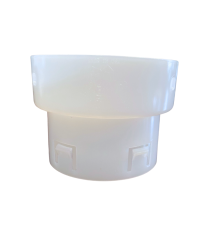 4 in Corrugated End Cap - Connects to 4 in Corrugated Pipe