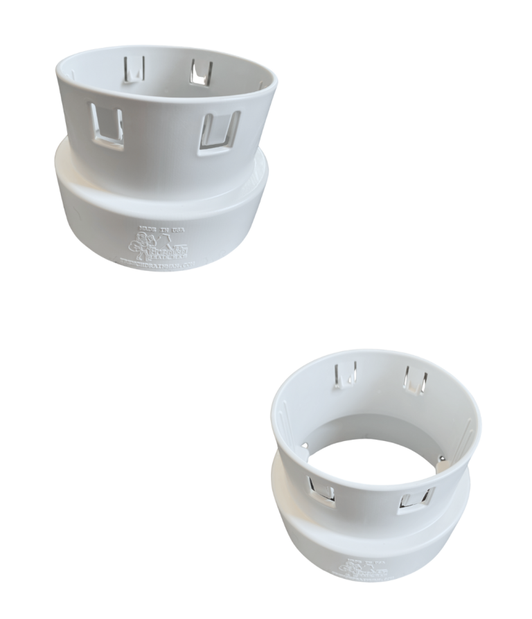 3 in. Corrugated to 4 in. SCH 40 PVC Coupler HDPE