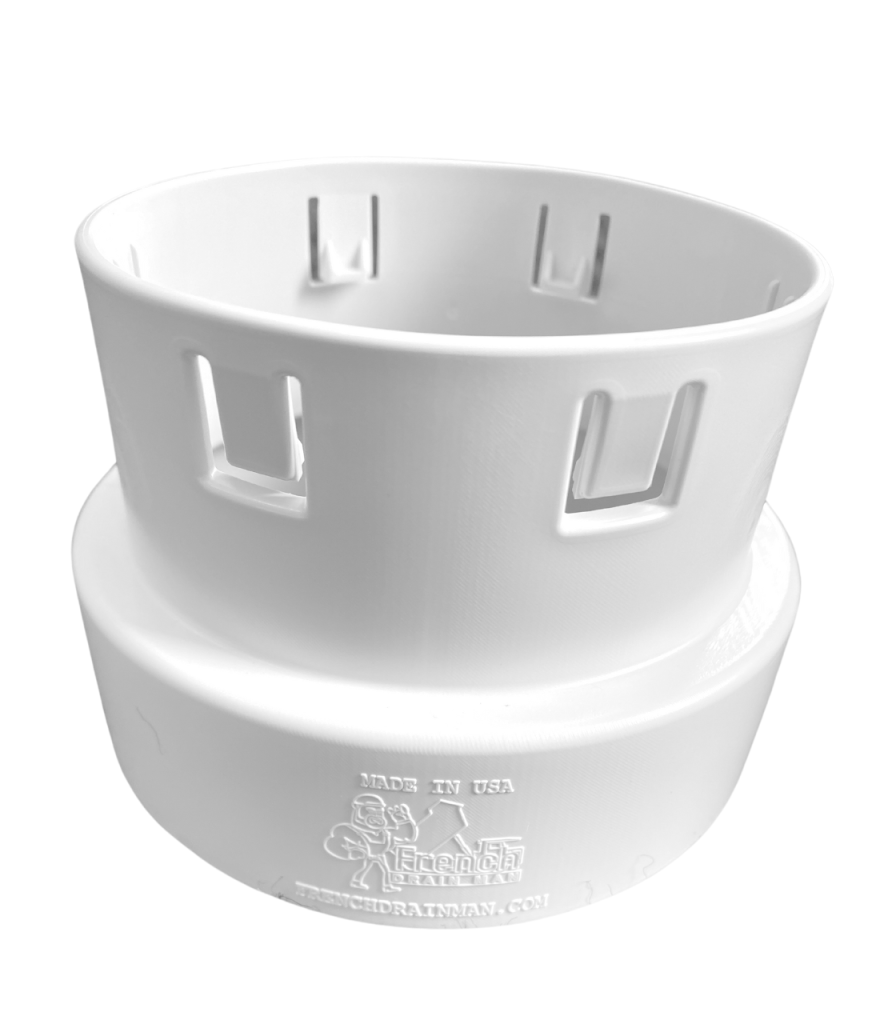 3 in. Corrugated to 4 in. SCH 40 PVC Coupler HDPE