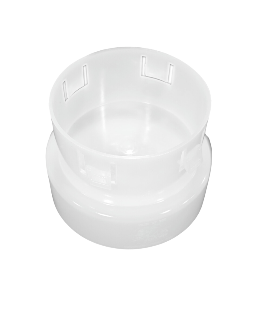 4 in Corrugated End Cap - Connects to 4 in Corrugated Pipe