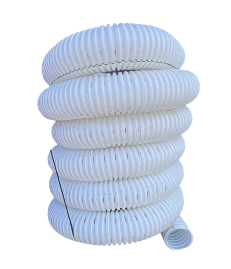 4 in. Perforated Pipe, High Octane 8-Slot 100 ft. Roll with Sock