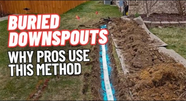How to End / Terminate a Drainage Pipe to Daylight - French Drain ...