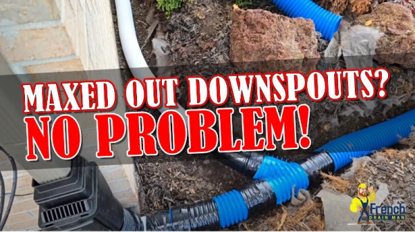 How to Properly Install Underground Buried Downspouts - French Drain ...