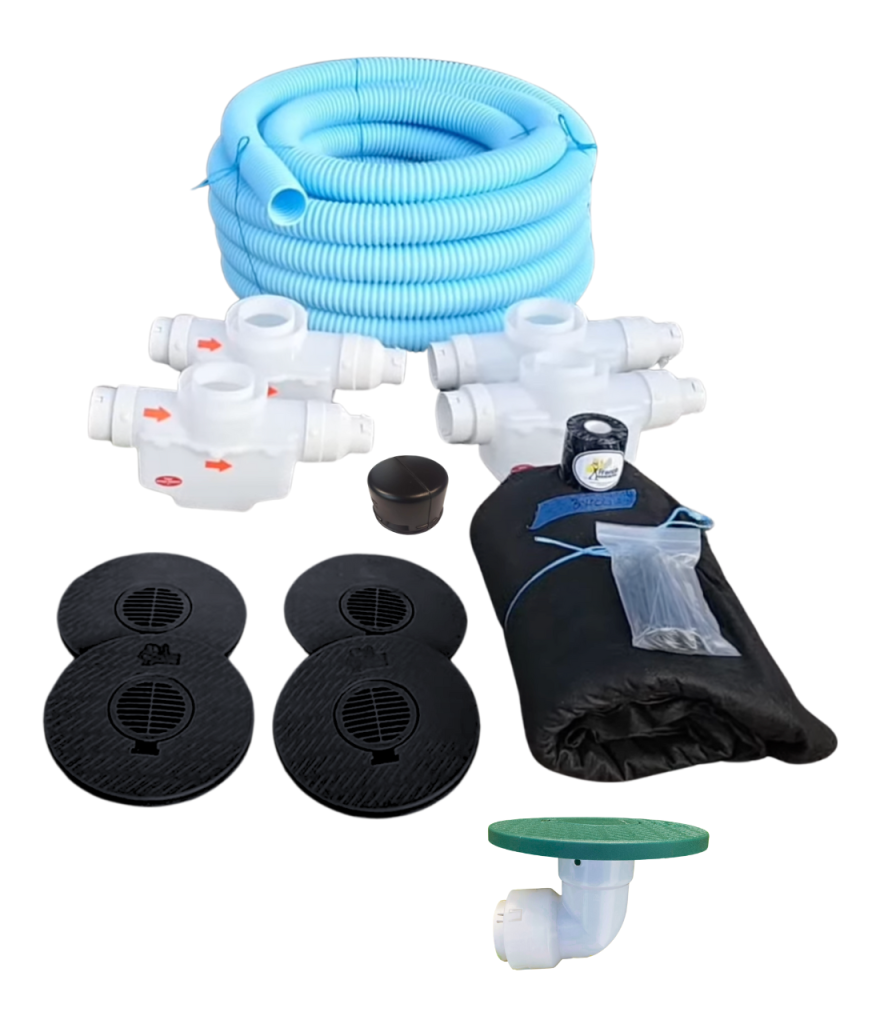 High Octane Perforated and Solid Drainage Kit with Fabric