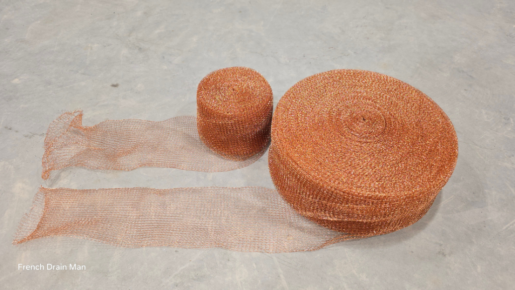 Root Blocking Drainage Sock, 100% Pure Copper