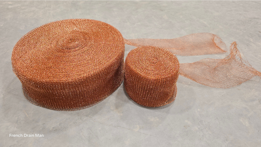 Root Blocking Drainage Sock, 100% Pure Copper