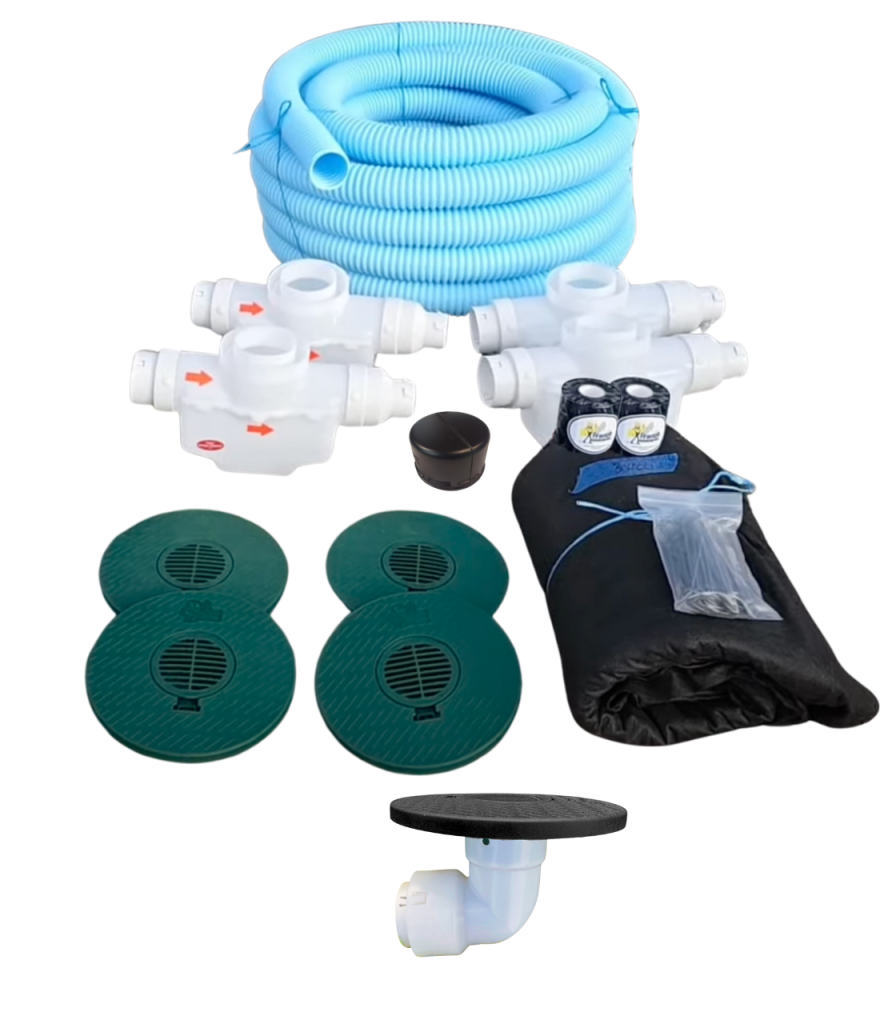 High Octane Perforated and Solid Drainage Kit with Fabric