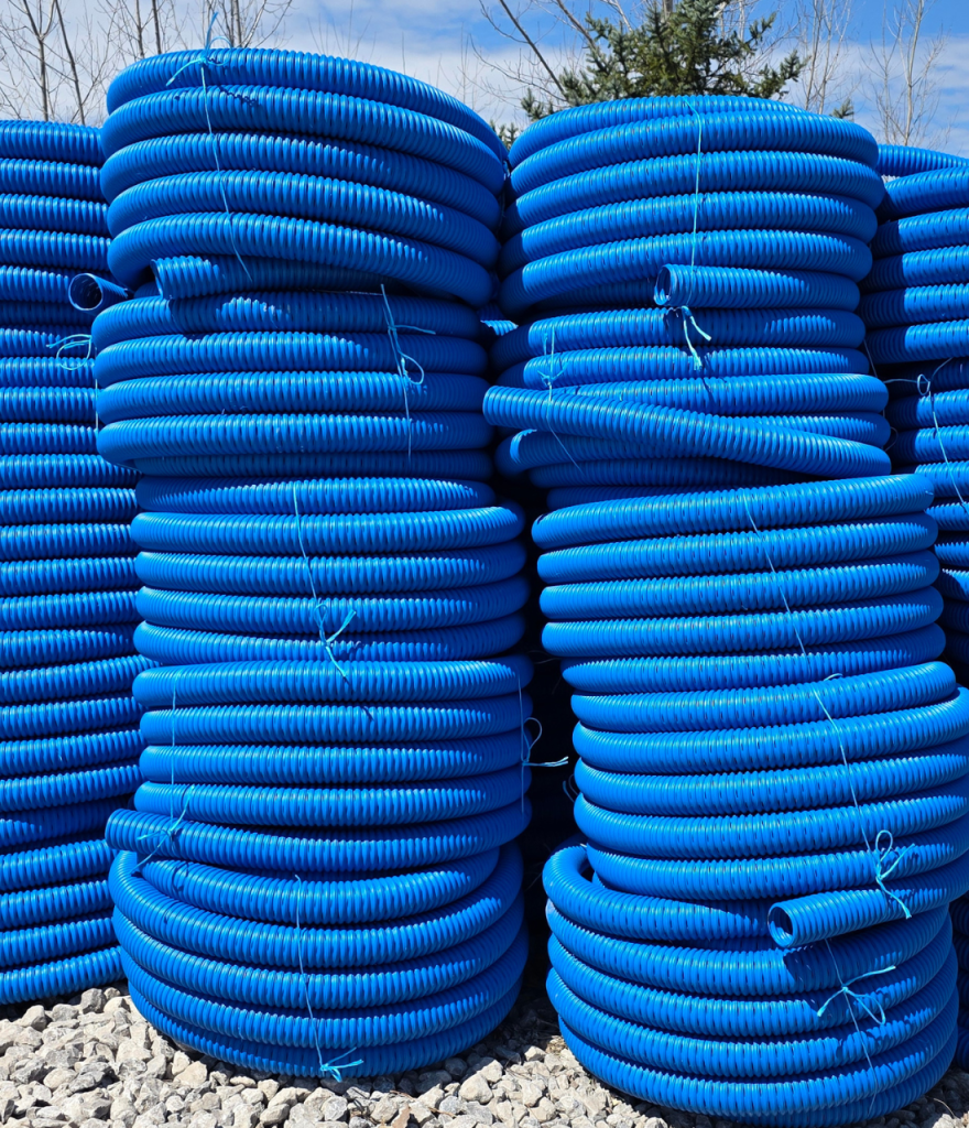 3 in. Corrugated Pipe Perforated 100 ft, High Octane® 4-Slot