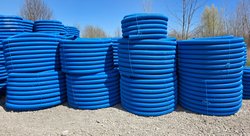 3 in. Corrugated Pipe Perforated 350 ft, High Octane® 4-Slot