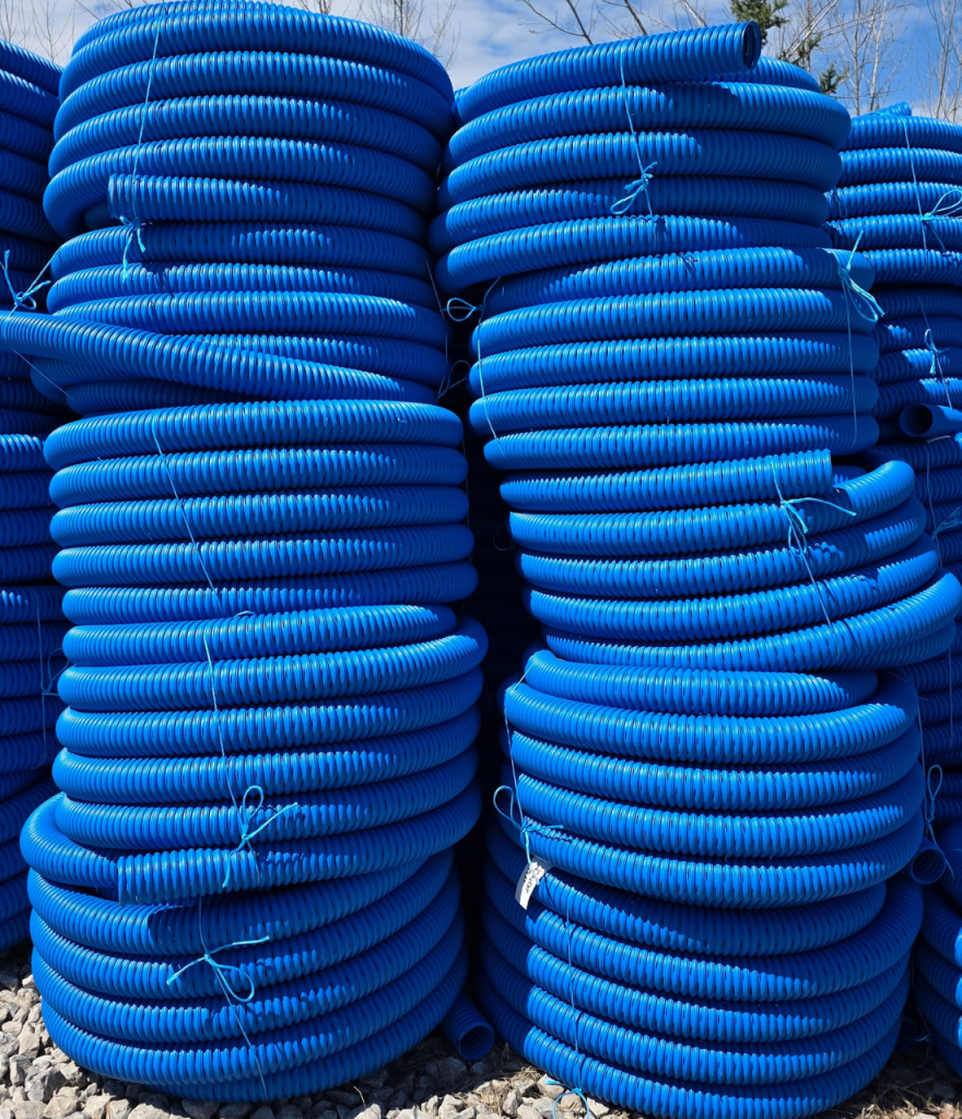 3 in. Corrugated Pipe Perforated 100 ft, High Octane® 4-Slot