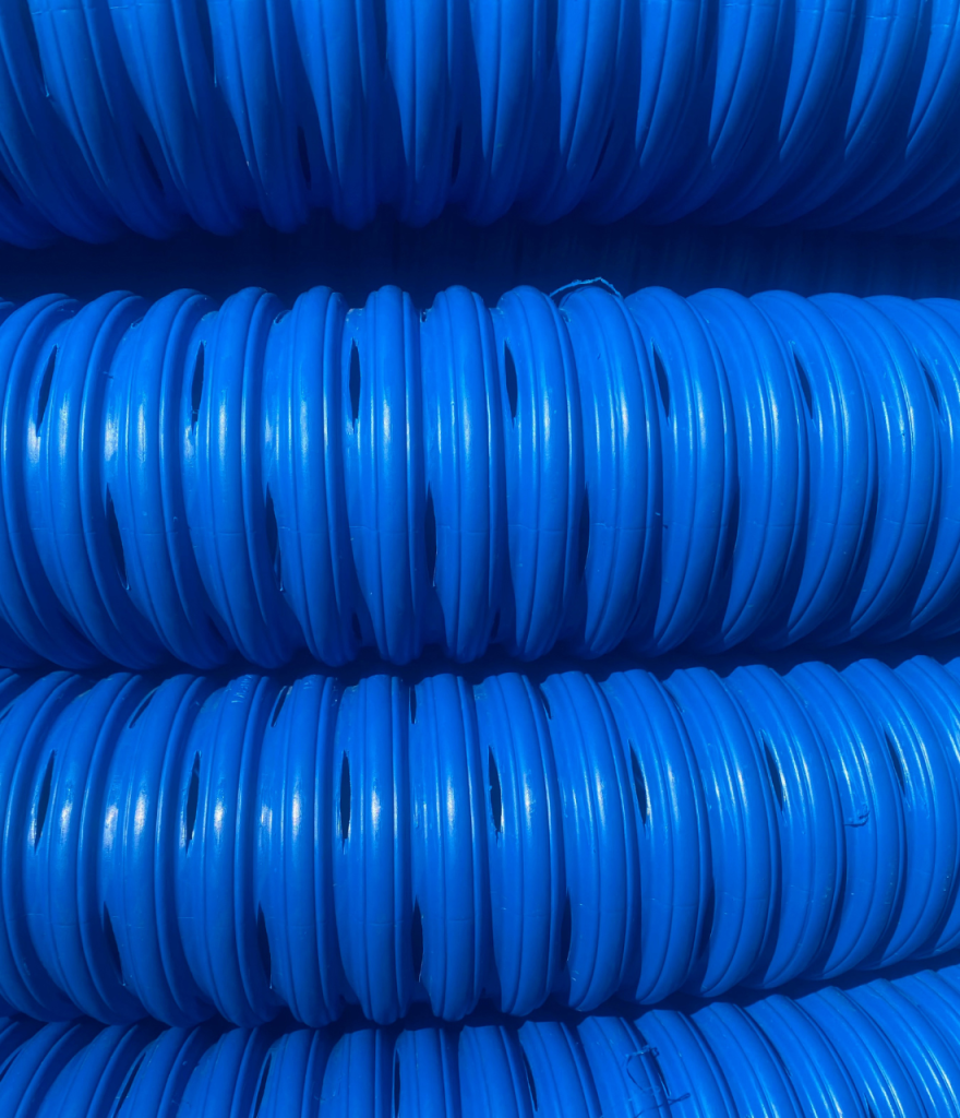 3 in. Corrugated Pipe Perforated 350 ft, High Octane® 4-Slot