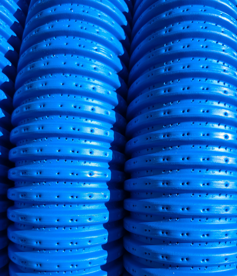 4 in. Extra Heavy Duty Pin Hole Corrugated Pipe