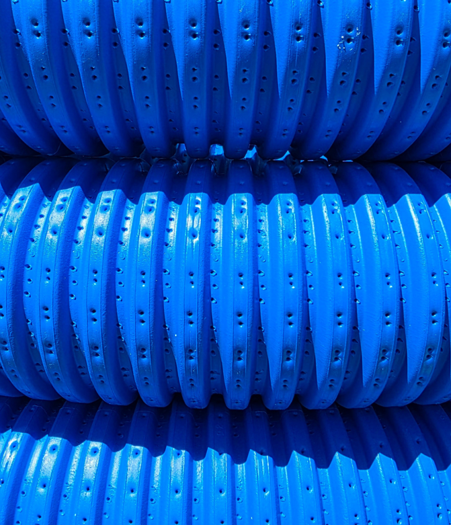 4 in. Extra Heavy Duty Pin Hole Corrugated Pipe