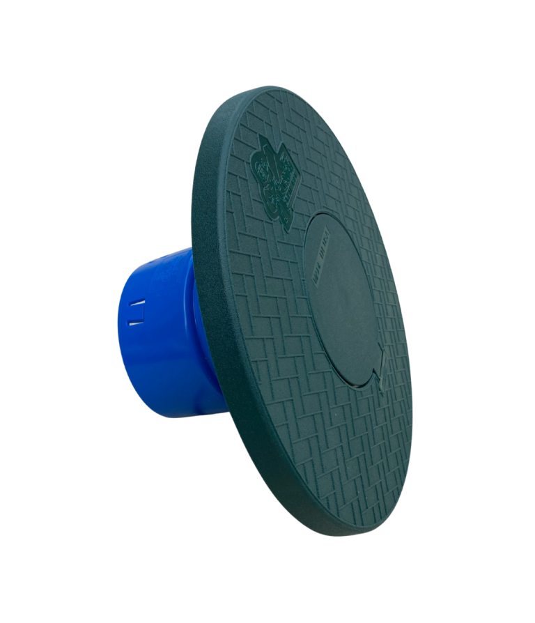 Flow Gate for 4 in. Corrugated Pipe with Turf Restrictor Plate